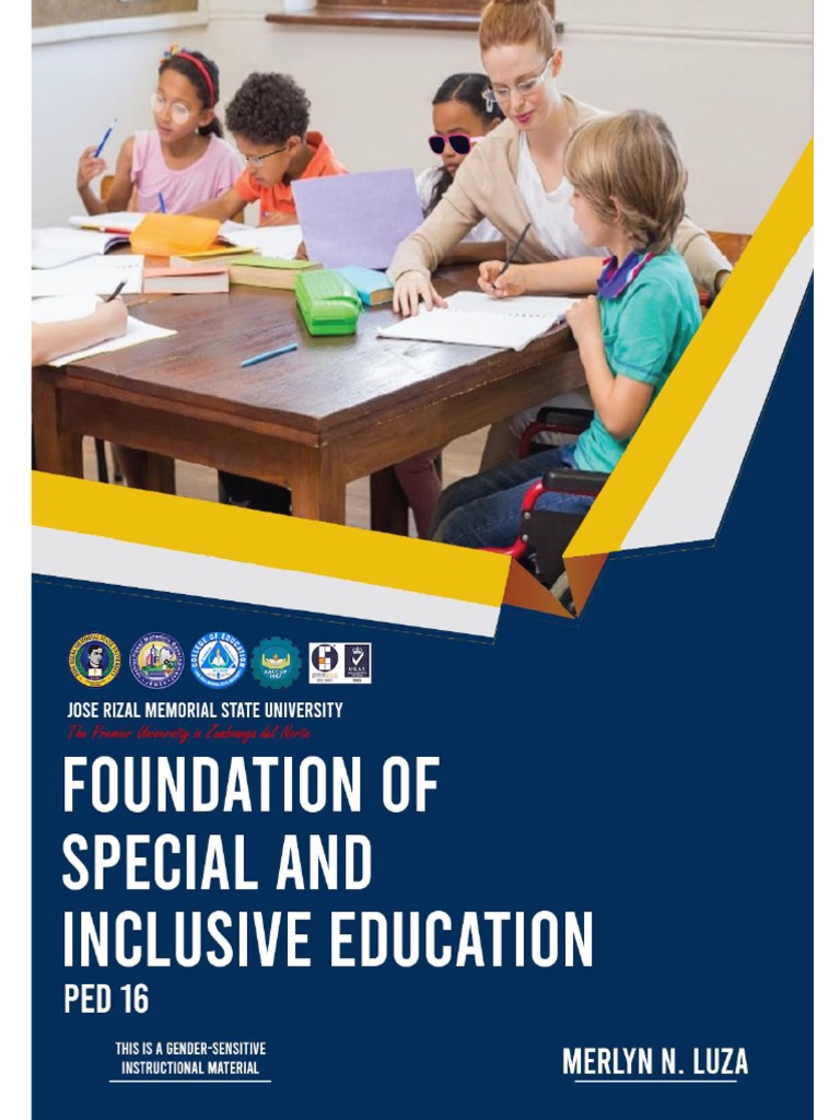 PED16 Foundation of Inclusive Special Education | PDF | Educational ...