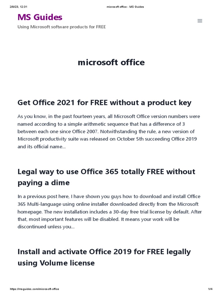 Microsoft Office | PDF | Microsoft Office | Software