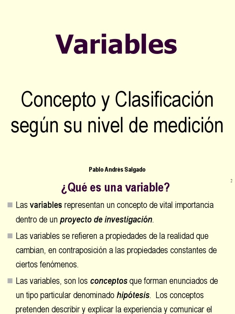 03 Tipos de Variables y Datos | PDF | Nivel de medida | Bases de datos