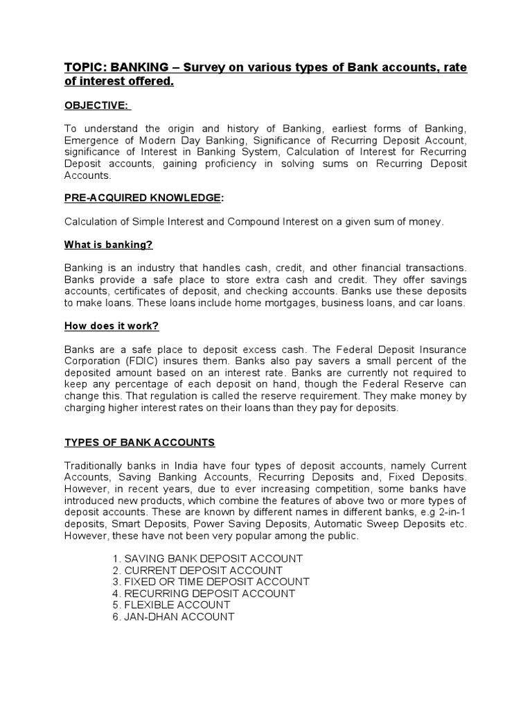 Maths Project | PDF | Transaction Account | Banks