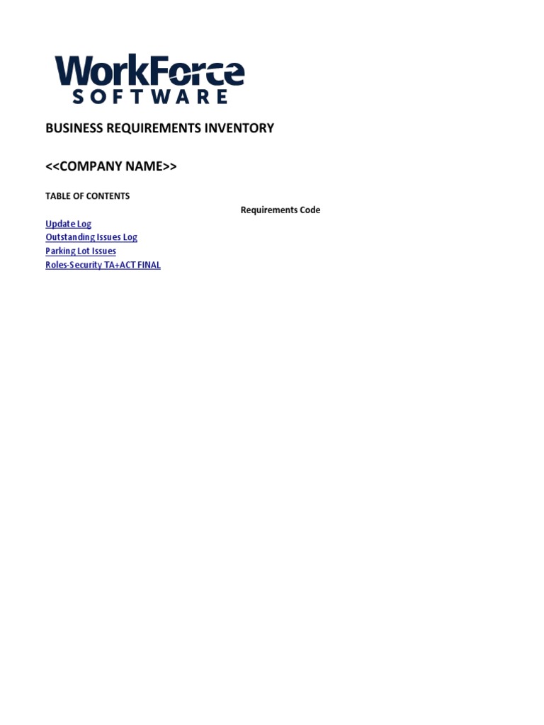 Sample County - BRD - Role & Security | PDF