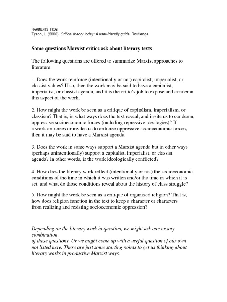 African American and Marxist Analysis Themes and questions | PDF | Marxism