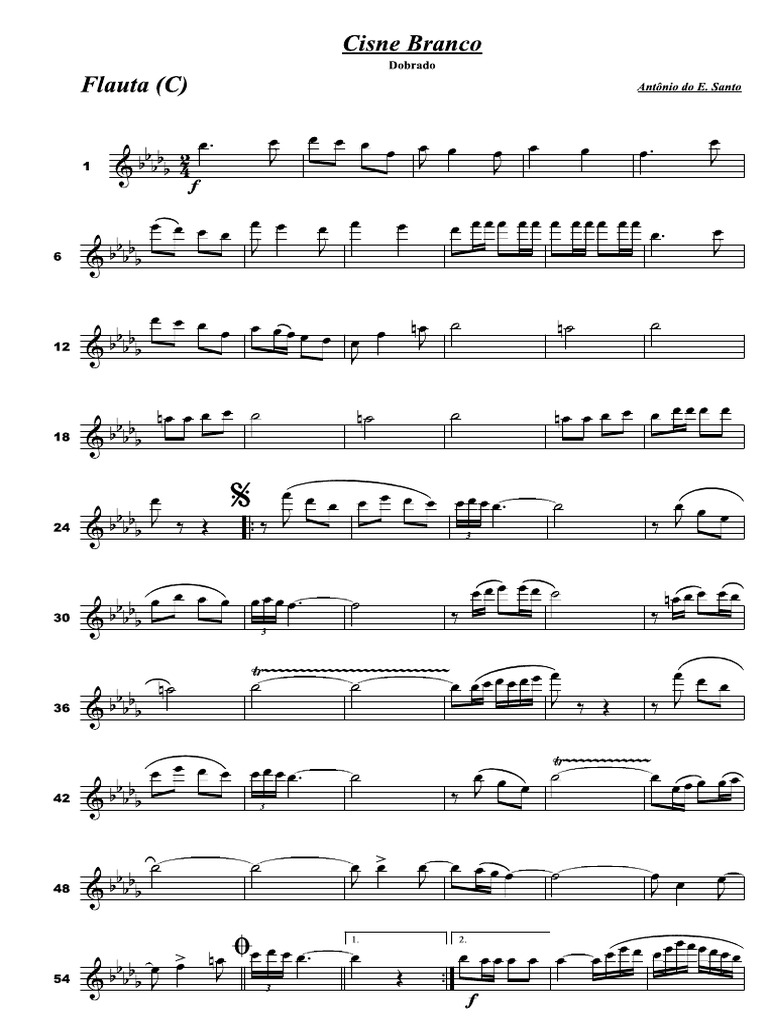 Cisne Branco 1° Flauta | PDF