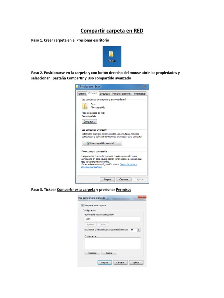 Procedimiento Escaneo smb-1 | PDF