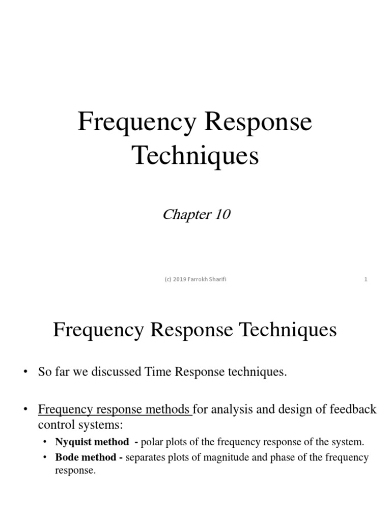 Frequency Response Techniques | PDF | Electronics | Electrical Engineering