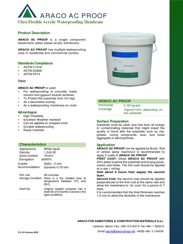 Araco Ac Proof | PDF