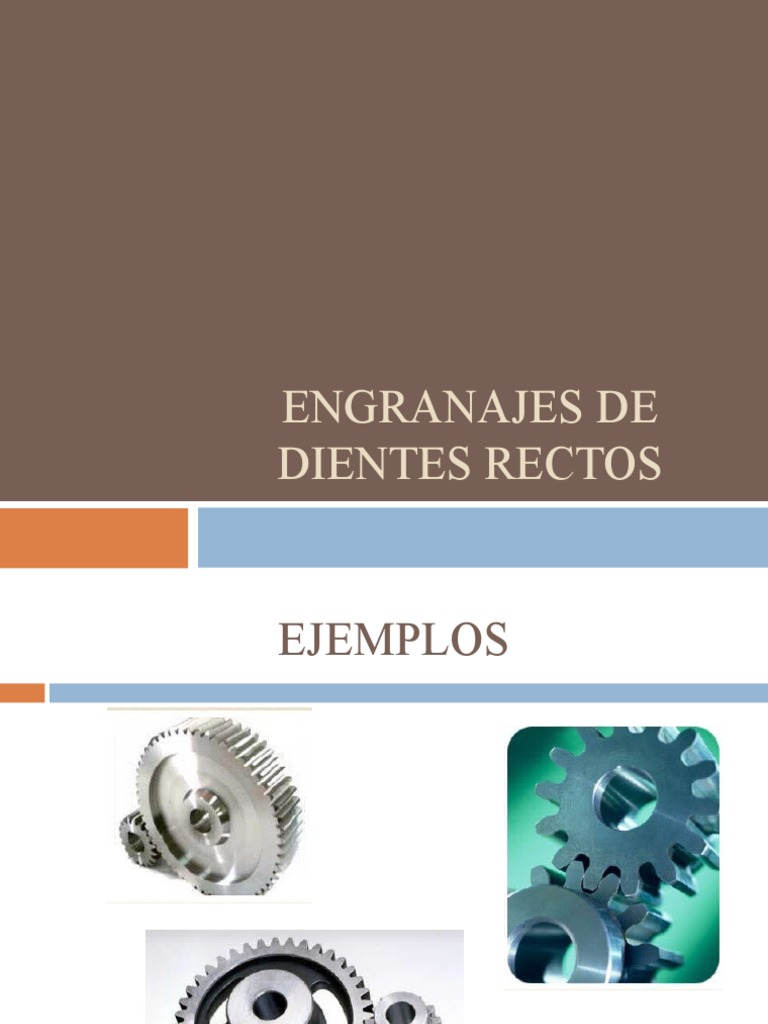 Engranajes de Dientes Rectos | PDF