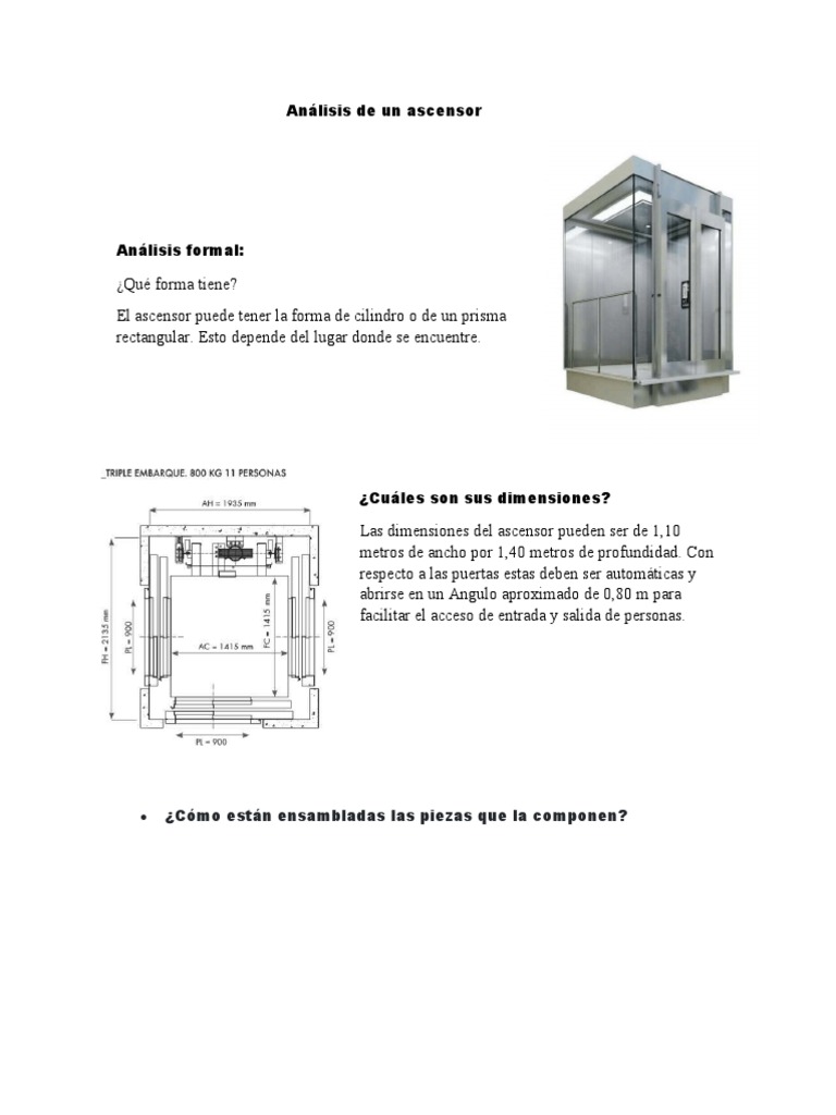 Análisis de Un Ascensor | PDF