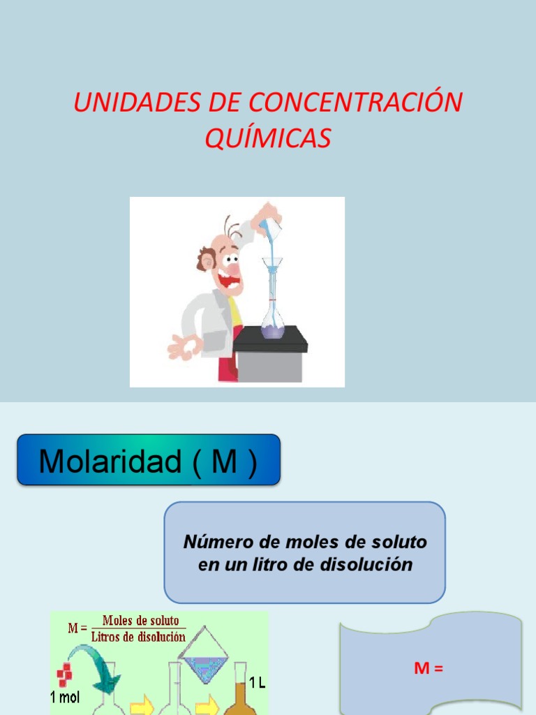 Unidades de Concentración Química: Molaridad, Molalidad y Normalidad ...