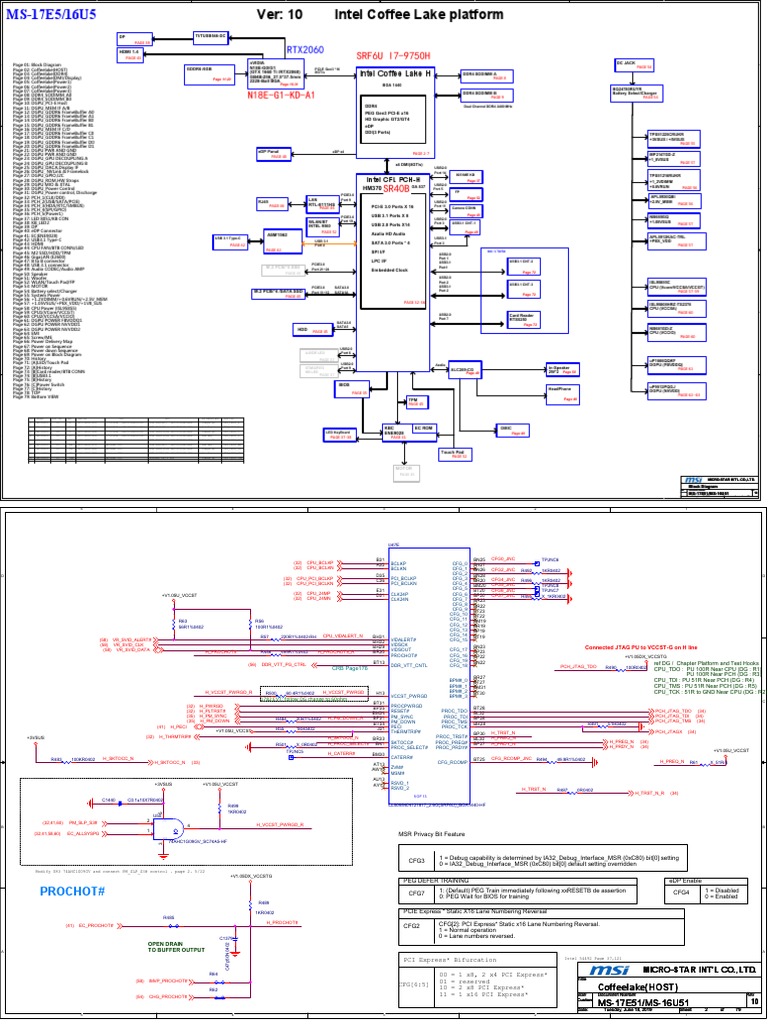SRF6U I7-9750H: Intel Coffee Lake H | PDF | Usb | Computer Architecture