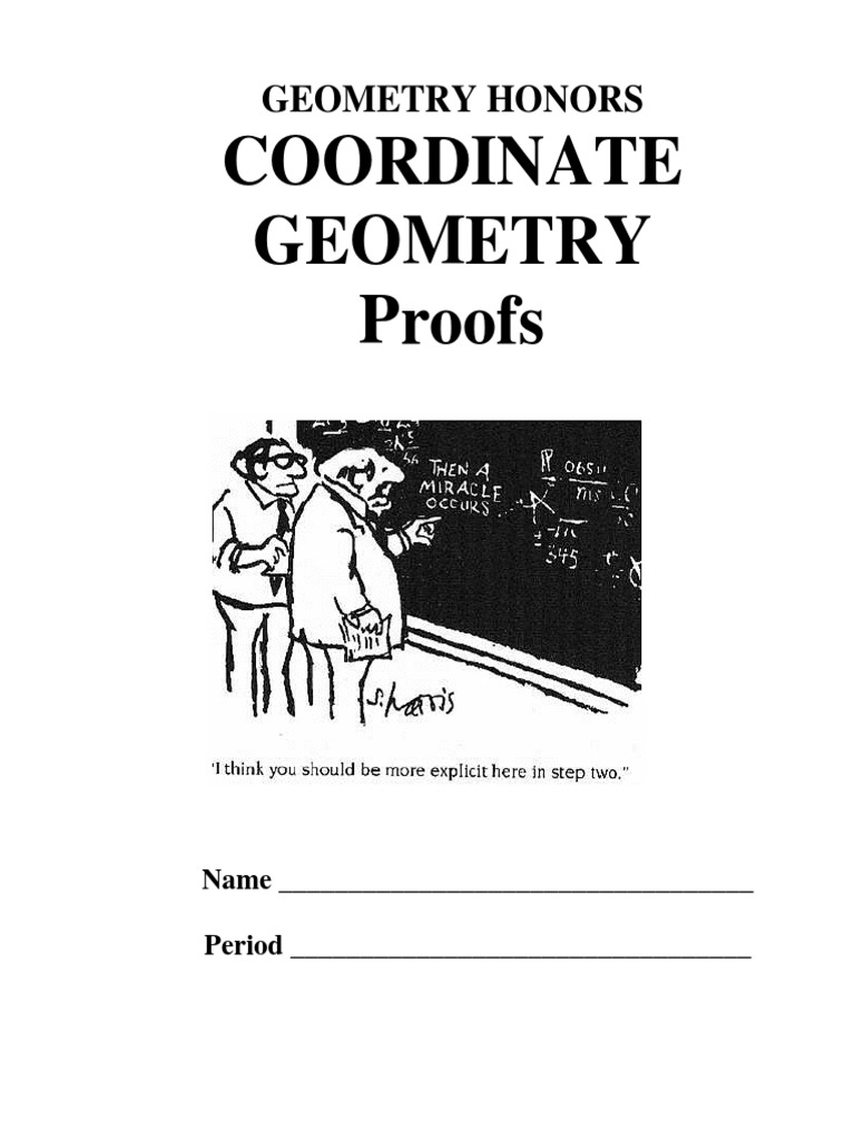 Coordinate Geometry Proofs Pdf