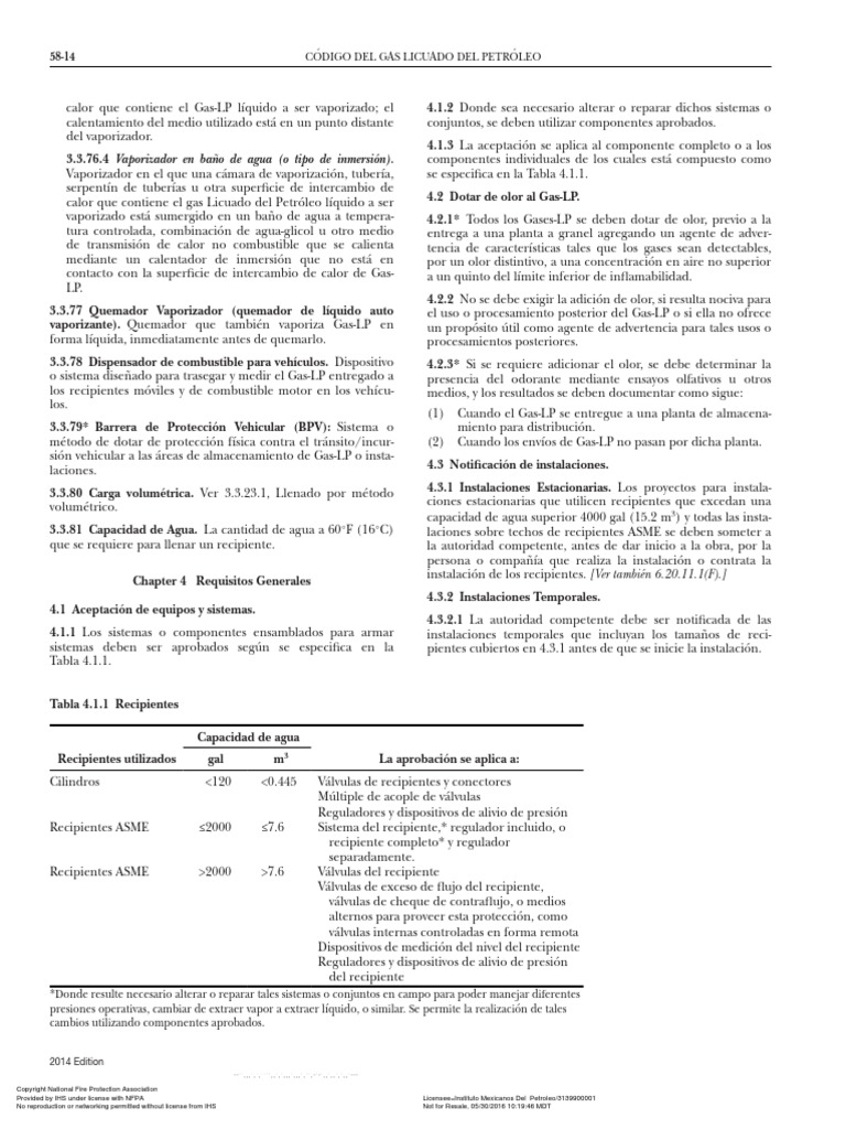 NFPA 58 Codigo Del Gas Licuado Del Petro-19-20 | PDF | Líquidos | Calor