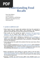 FSSAI-Compliant Recall Plan for B.K.B Industries | PDF | Food Safety ...