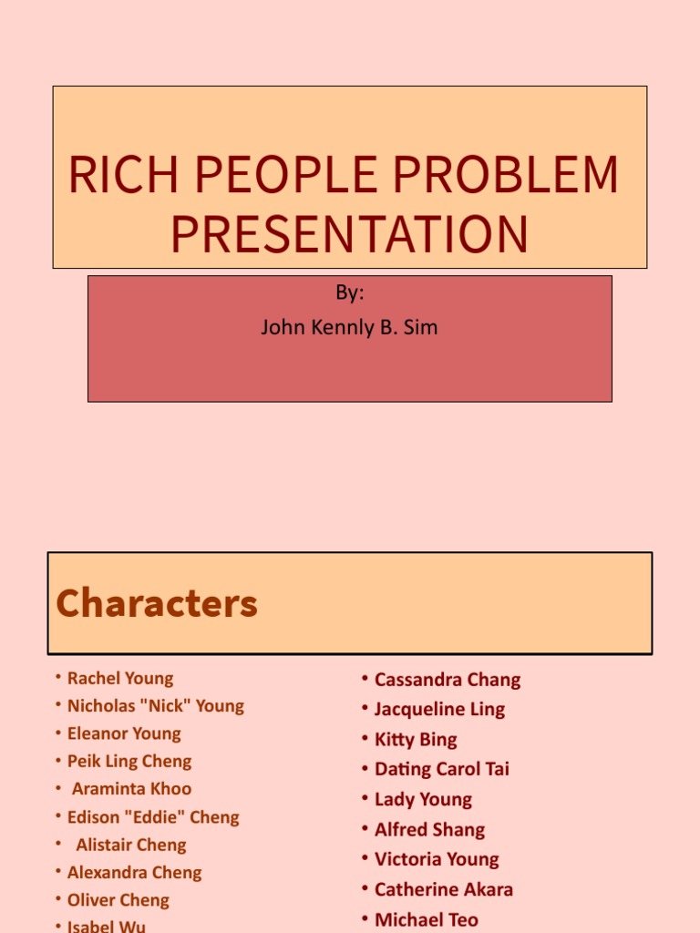 Rich People Problem | PDF