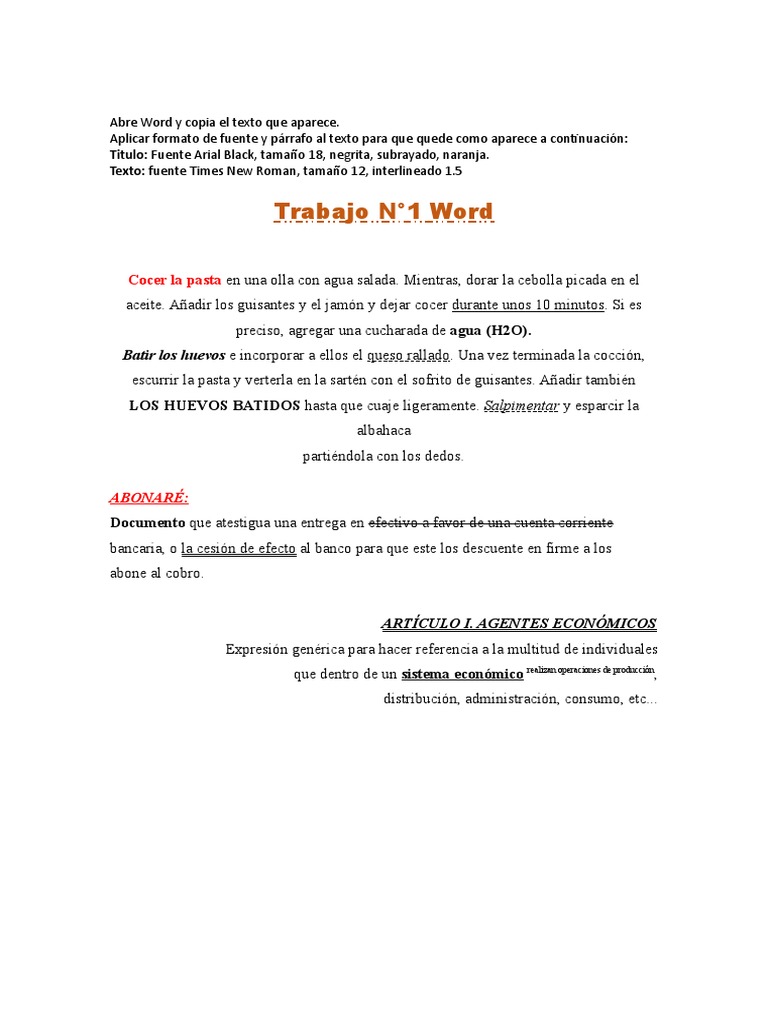 Trabajo 1 Word 658 | PDF
