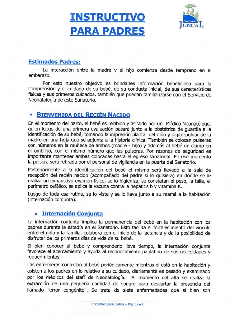 Instructivo para Padres | PDF