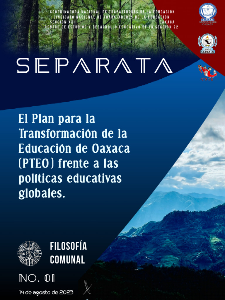 El PTEO Frentealaspoliticaseducativasglobales2023 | PDF | Plan de ...