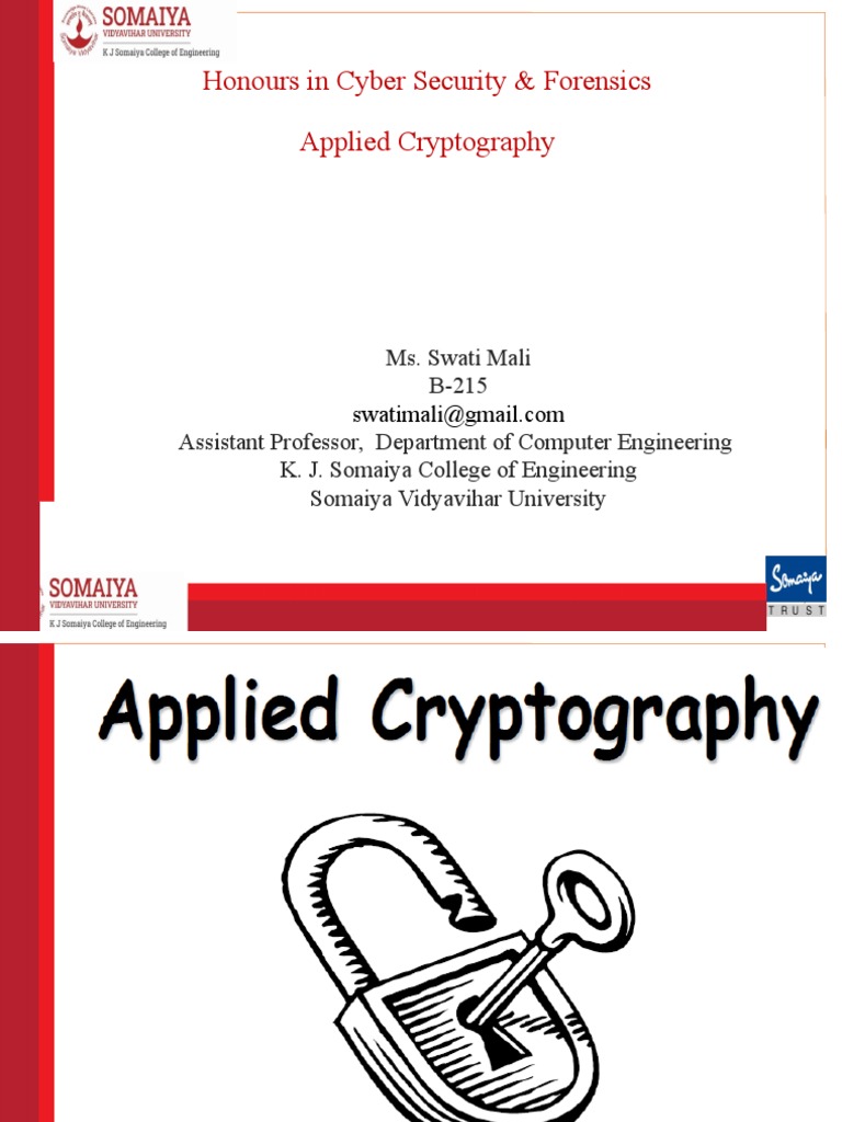 Lecture 2 Applied Cryptography Pdf Information Security Vulnerability Computing