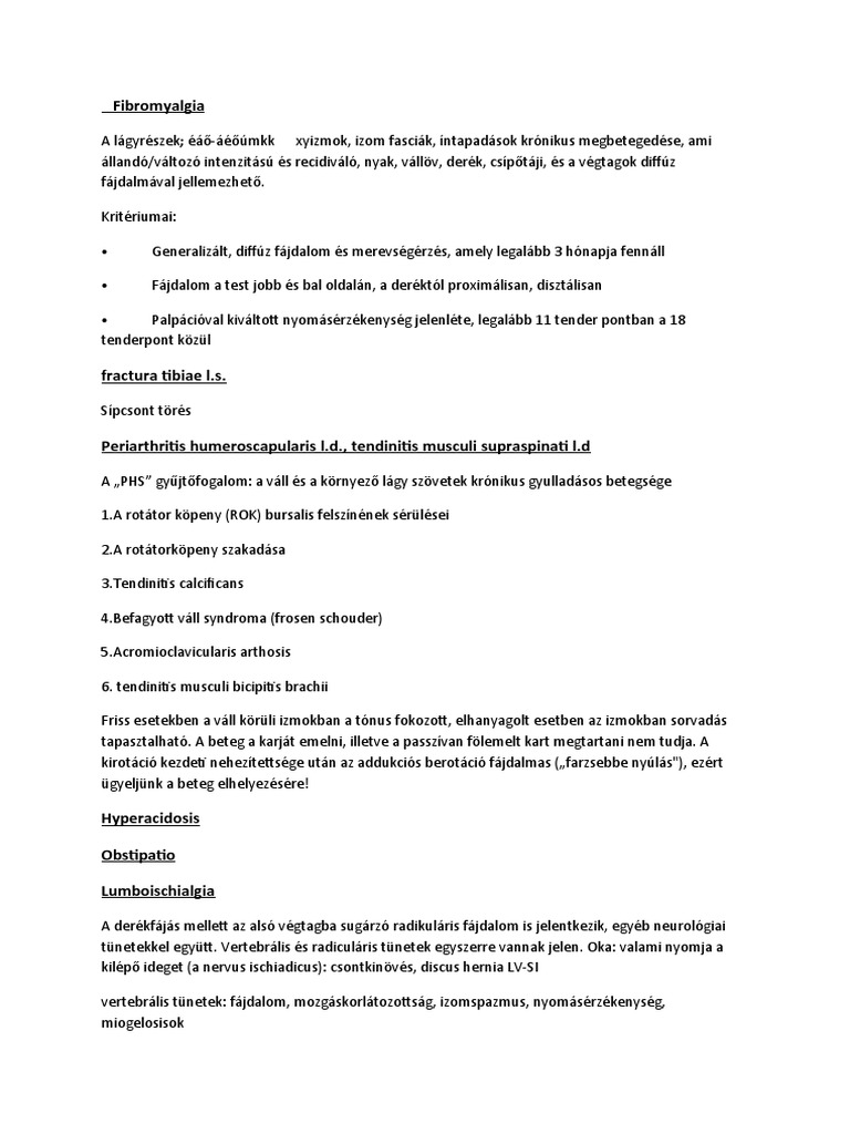 Gyógymasszázs Gyak 1 | PDF