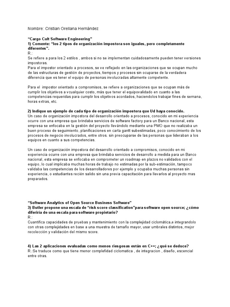 Lectura1 IPSW | PDF | Software | Tecnologías de la información