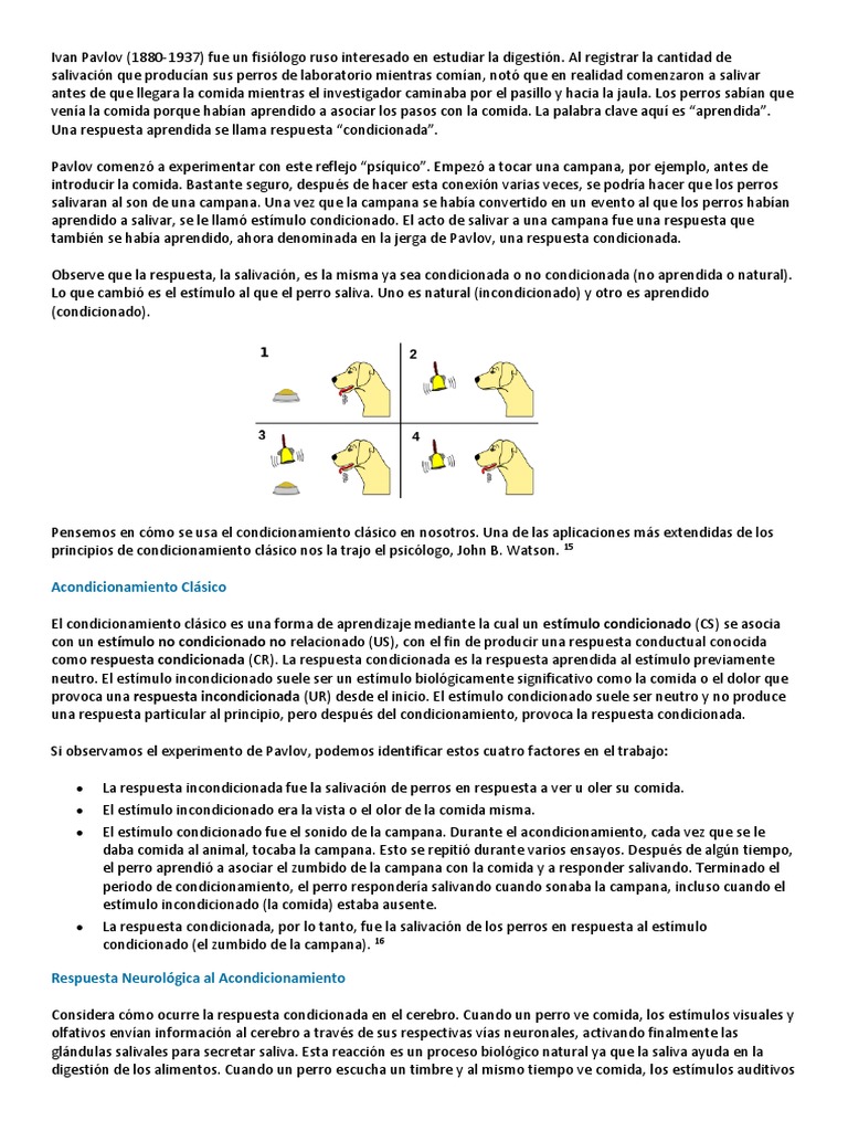 Ivan Pavlov | PDF | Comportamiento | Aprendizaje