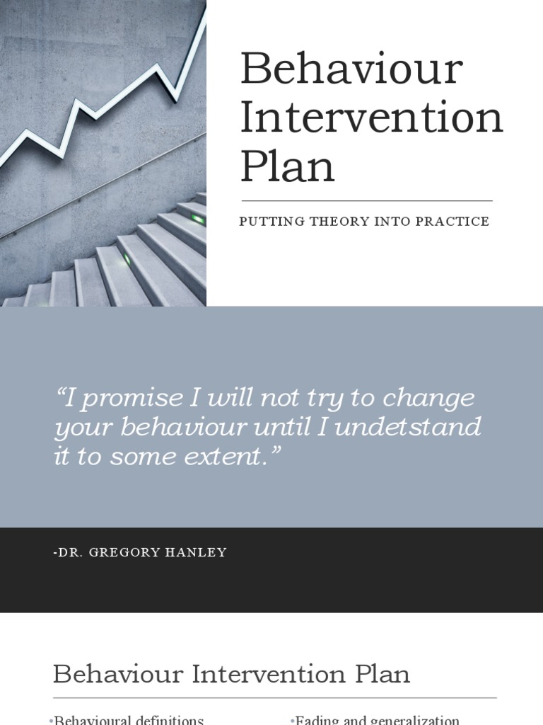 Behaviour Intervention Plan | PDF | Behavior | Psychological Concepts