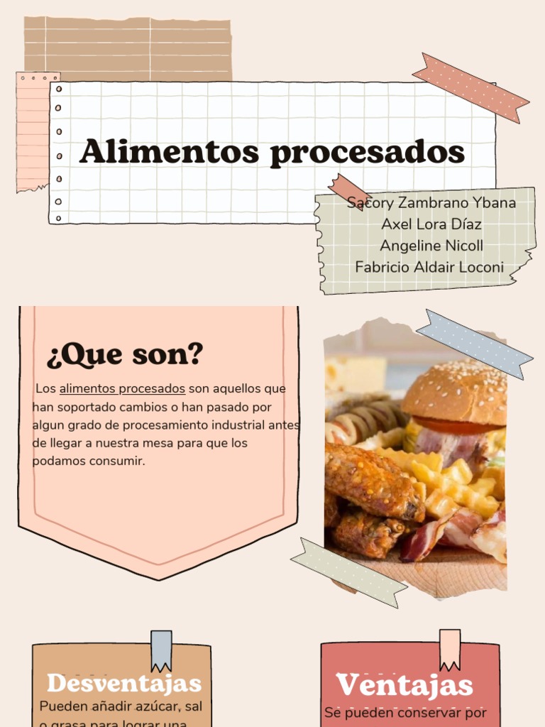 Exposicion de Los Alimentos Procesados | PDF
