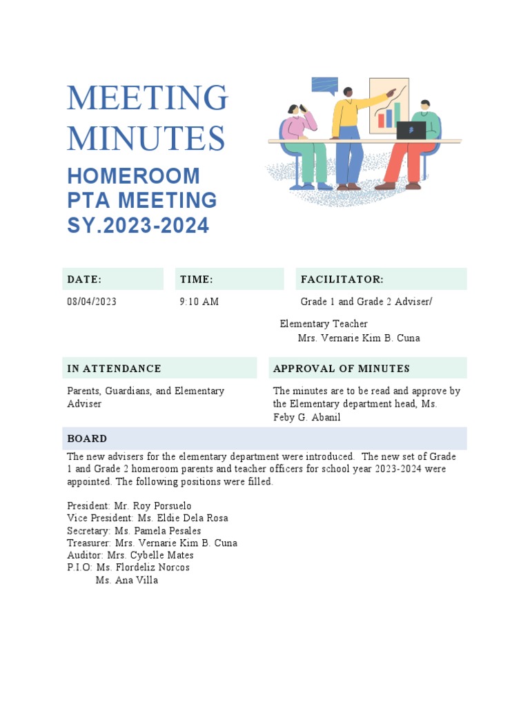 Hrpta Meeting Minutes | PDF
