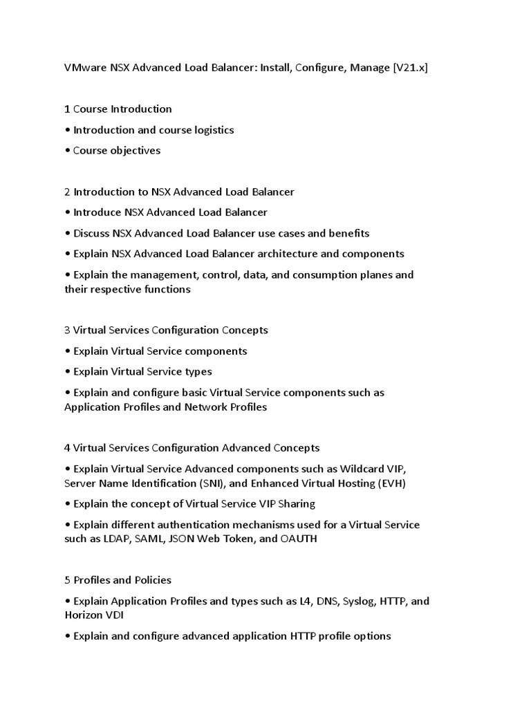 VMwareNSXAdvancedLoadBalancer | PDF | Load Balancing (Computing) | Cloud Computing