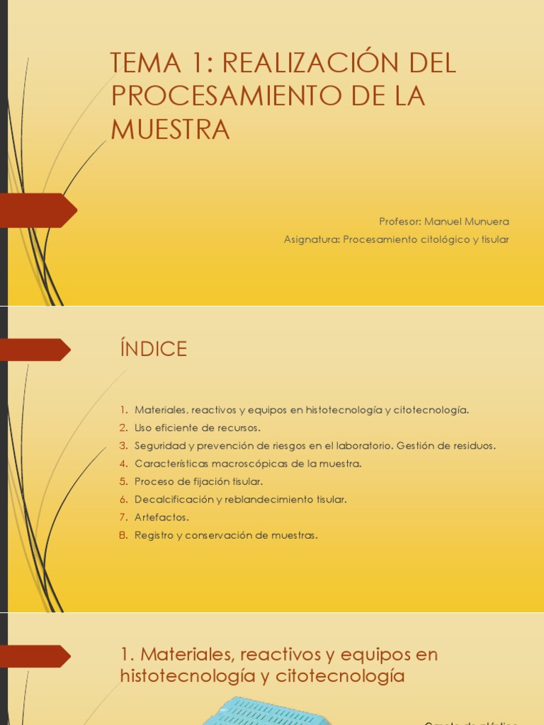 Tema 1 | PDF | Laboratorios | Gestión de residuos