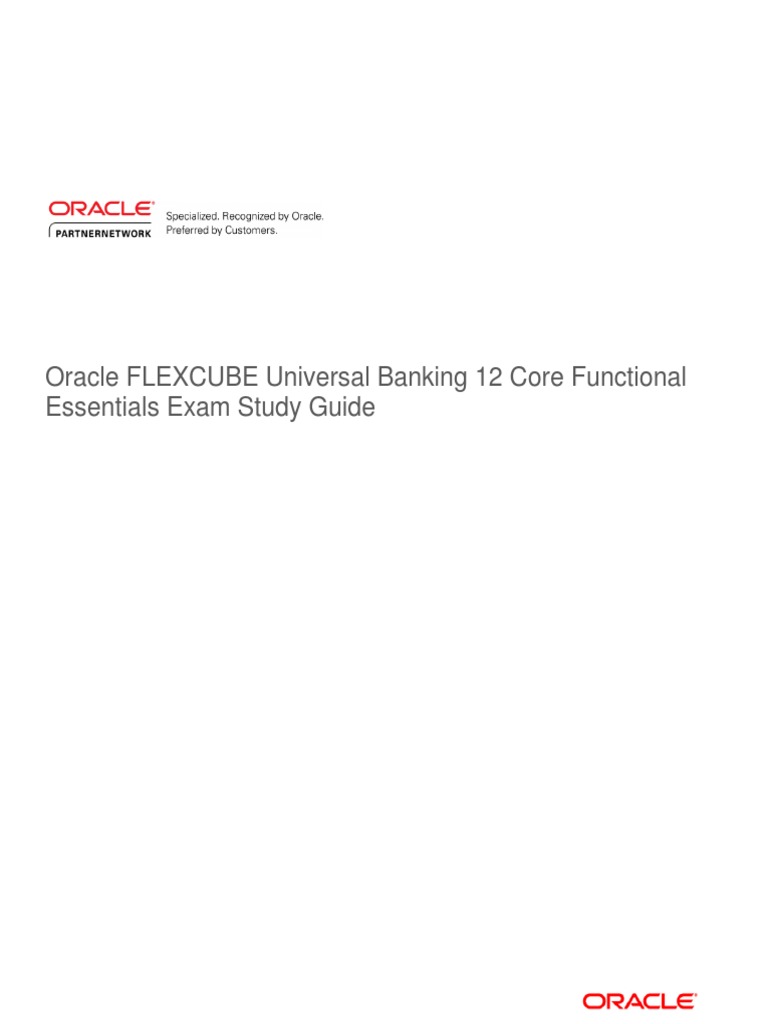 Flexcube Ubs 12 Core Study Guide 2927535 | PDF | Banks | Educational ...
