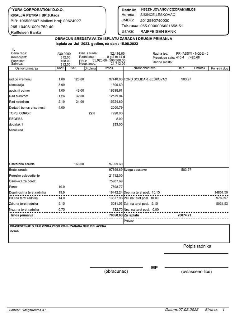 Earning Paycheck | PDF