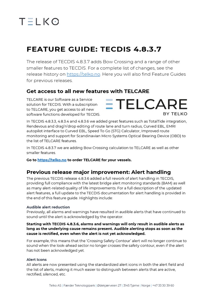 TECDIS-Feature-Guide-4 8 3 7 | PDF