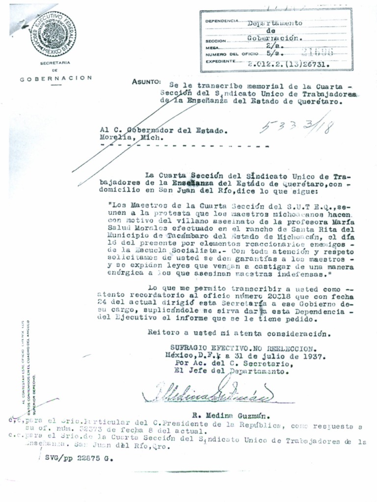 Carta Oficial Modelo/modelo Carta Sindicato