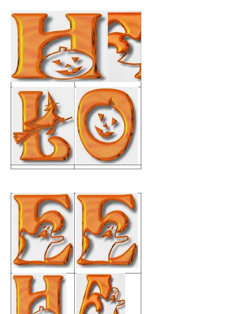 Letras Halloween (Recuperado Automáticamente) | PDF