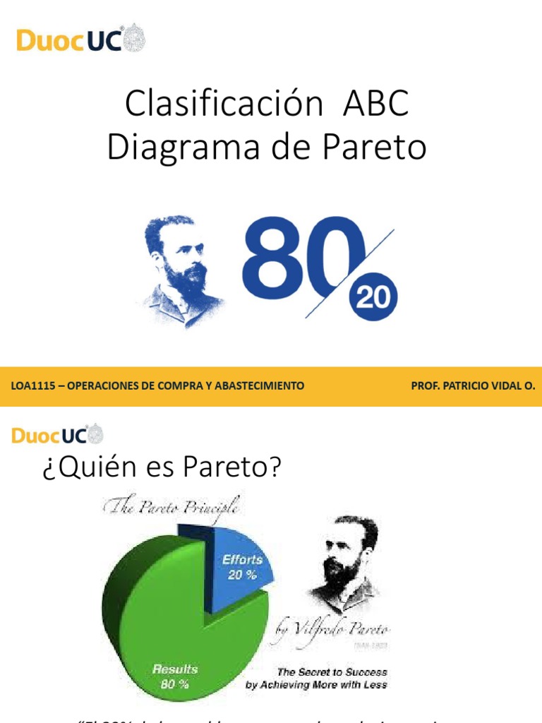 Clasificación ABC y Diagrama de Pareto | PDF