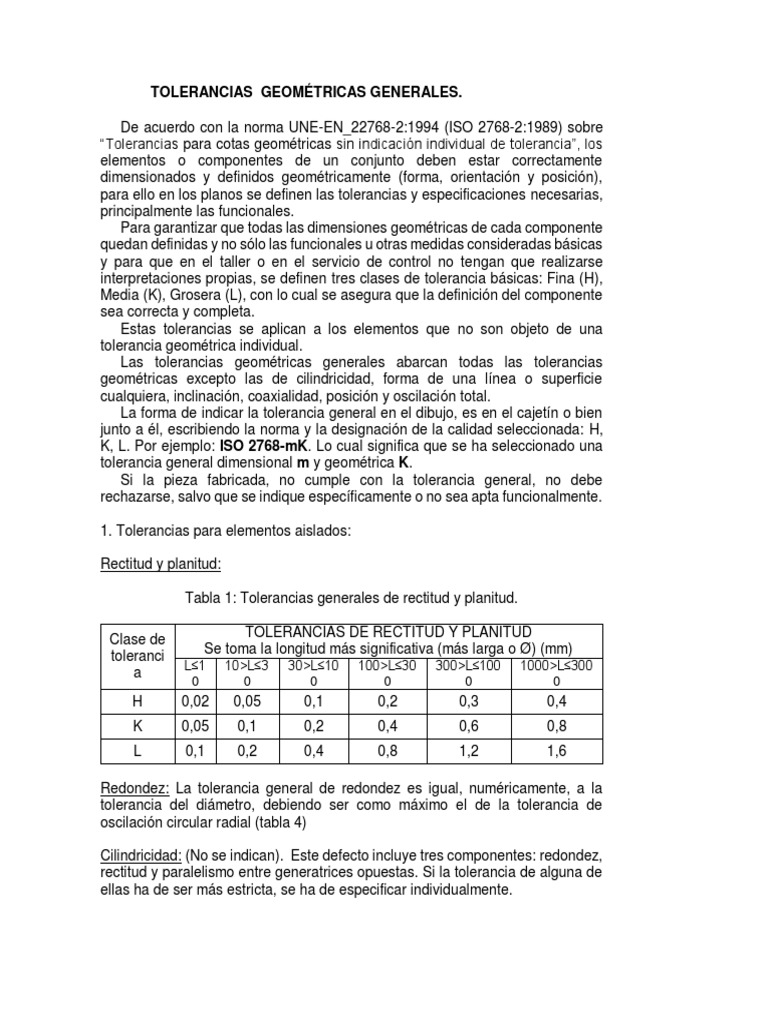 Tolerancia I | PDF | Tolerancia de ingeniería