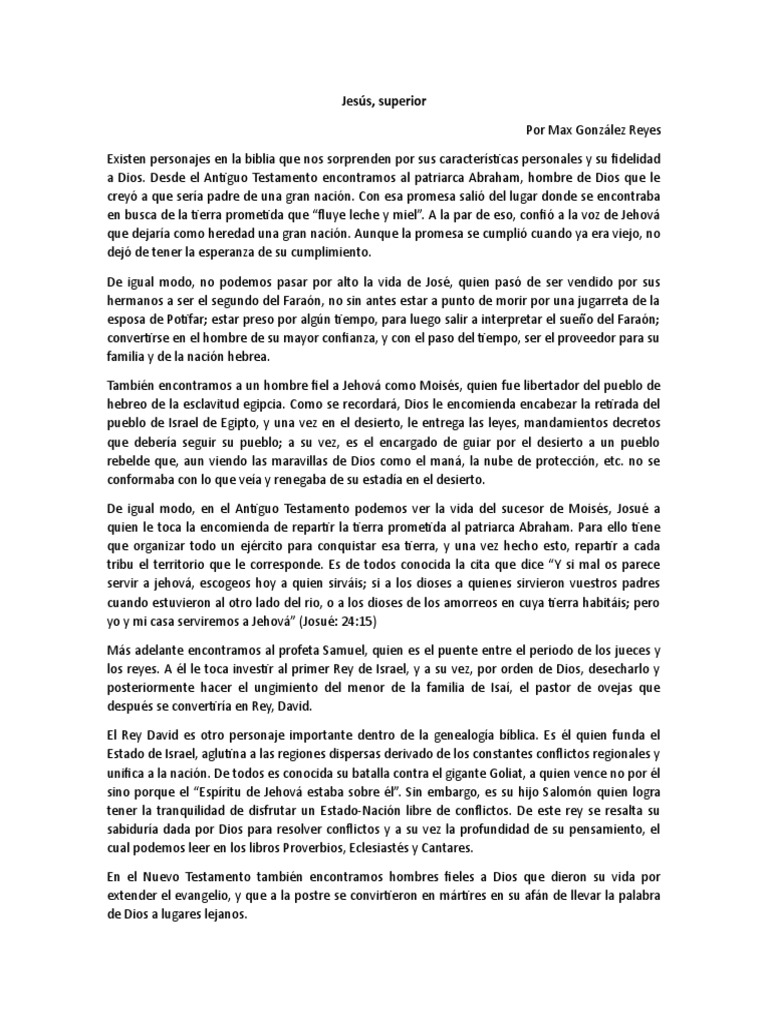 Jesús: El Modelo Supremo de Fe | PDF