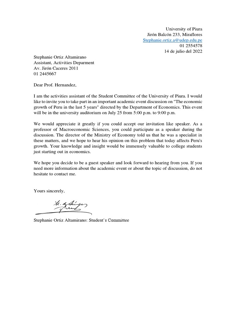 A FORMAR LETTER - Stephanie Ortiz Altamirano | PDF | Social Science | Wellness