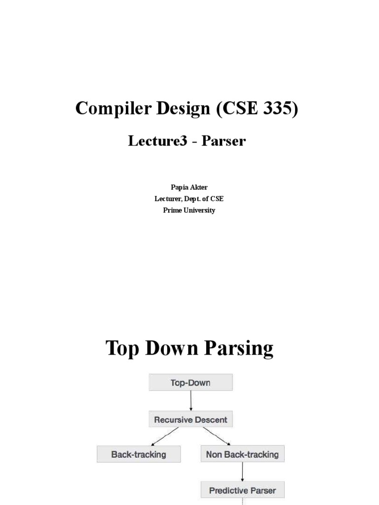 Lecture3 Parser Full Pdf Parsing String Computer Science 1283