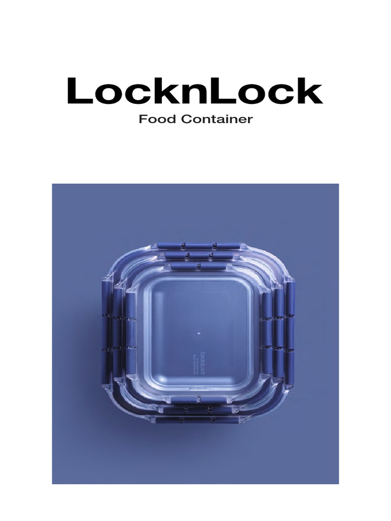 LocknLock Food Container | PDF | Lunch | Silicone