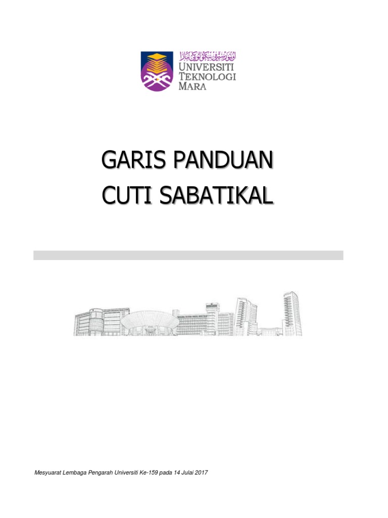 Garis Panduan Cuti Sabatikal UiTM | PDF