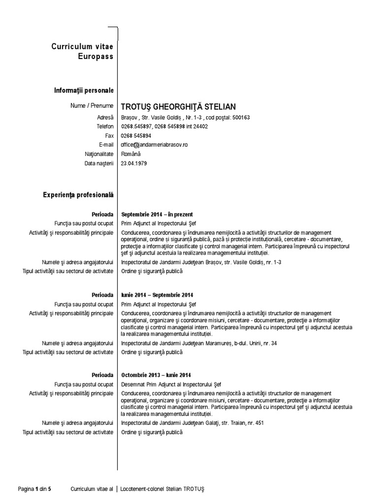 CV Trotus | PDF