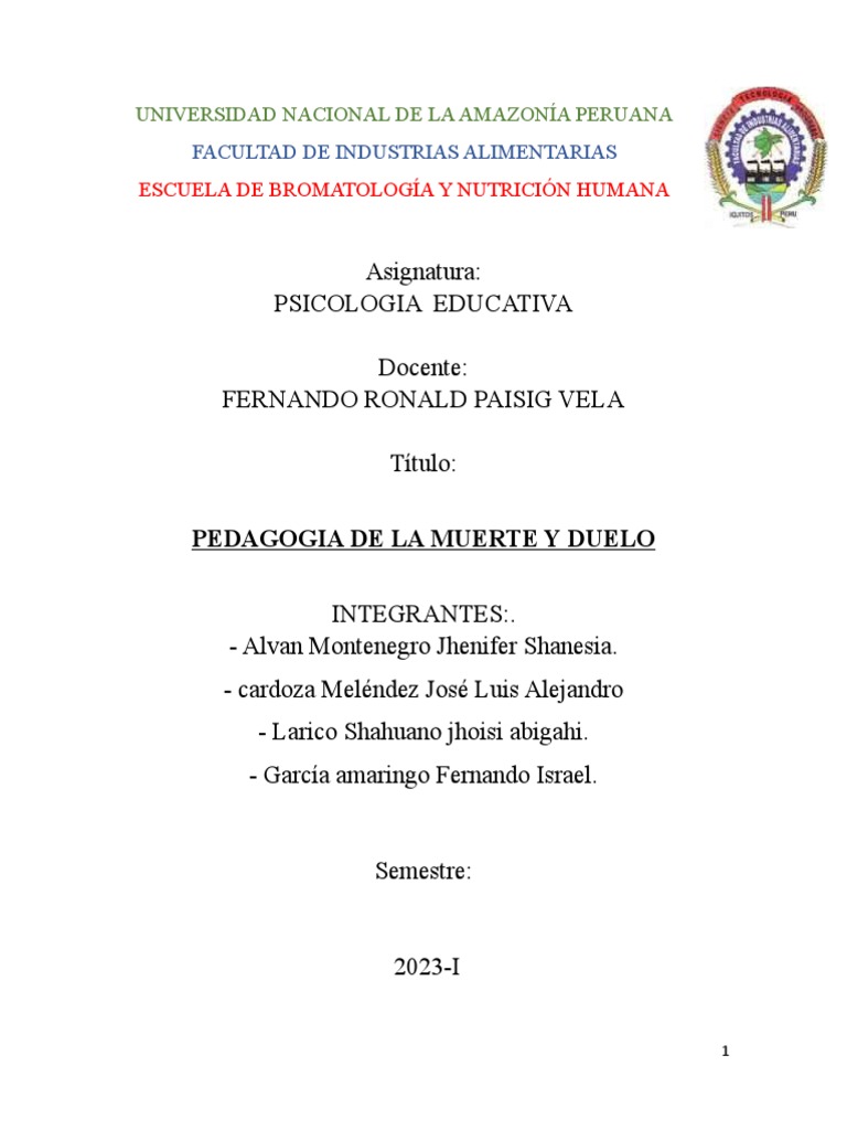 Pedagogia De La Muerte Y Duelo Descargar Gratis Pdf Dolor Las