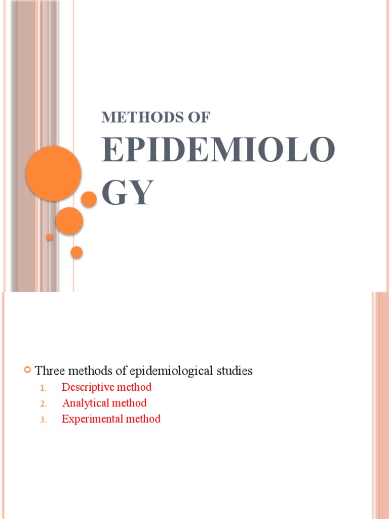 Methods Used in Epidemology | PDF | Cohort Study | Epidemiology