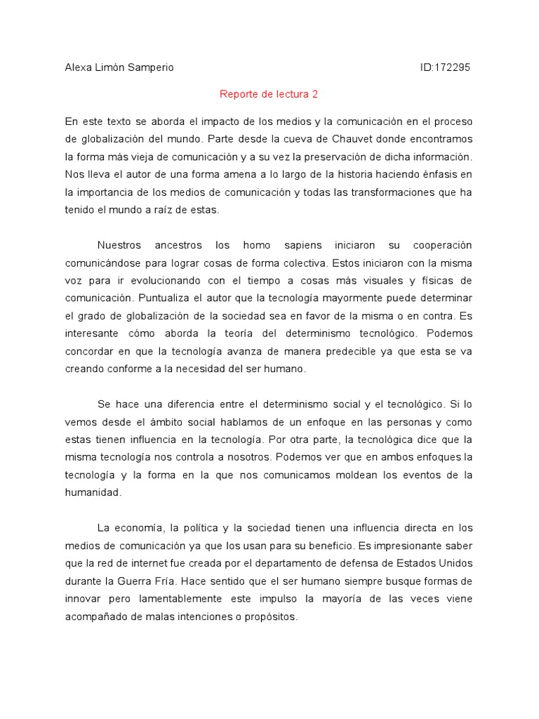 Reporte de Lectura 2 | PDF