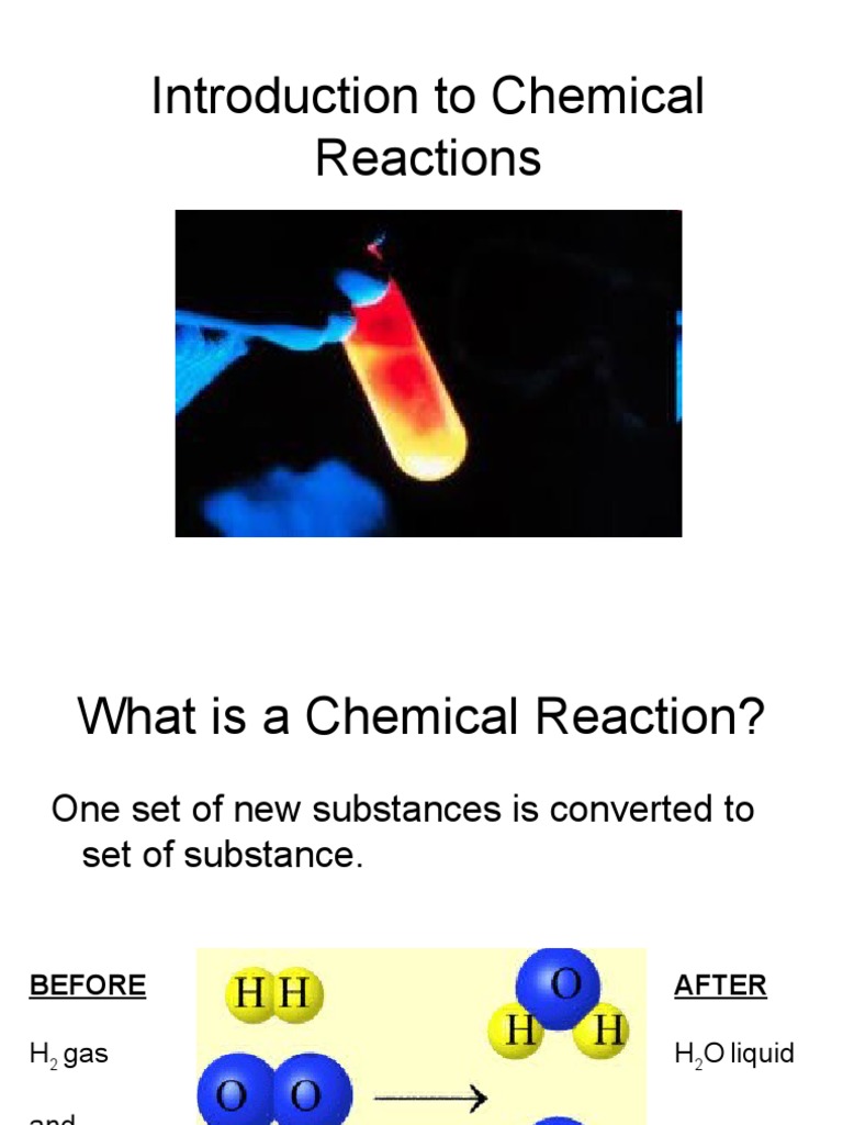 Introduction To Chemical Reactions 2011-2012 | Download Free PDF ...