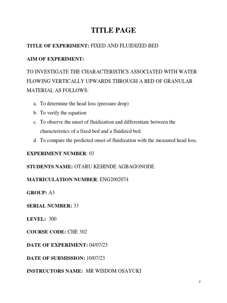 Kenny Fixed and Fluidized Bed | Download Free PDF | Fluidization | Pump