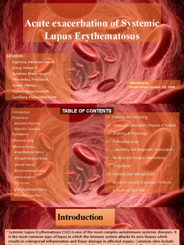 Acute Exacerbation of Systemic Lupus Erythematosus | PDF | Causes Of ...
