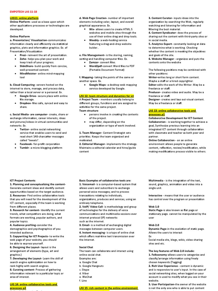 Empotech Las 11 18 | PDF | World Wide Web | Internet & Web